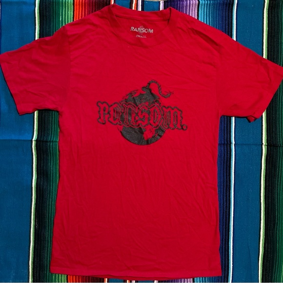 Ransom | Tops | Small Red Ransom Tshirt | Poshmark